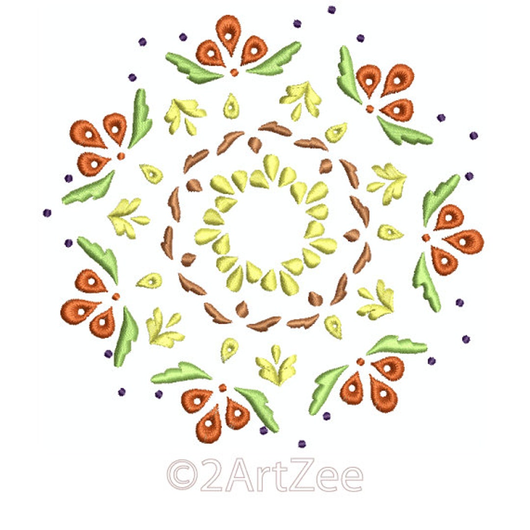 Circular Machine Embroidery Design - Etsy