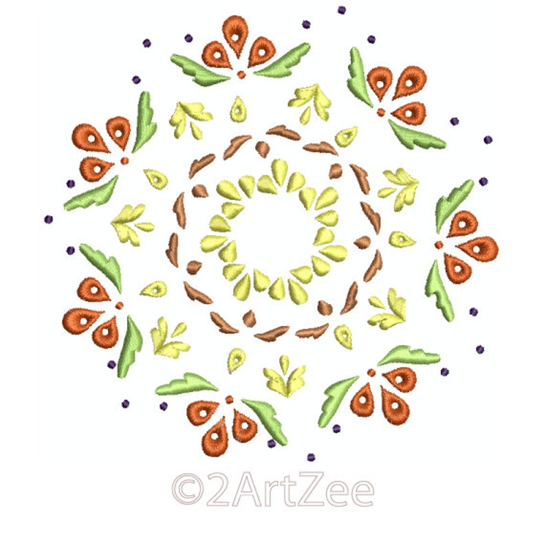 Circular Machine Embroidery Design - Etsy