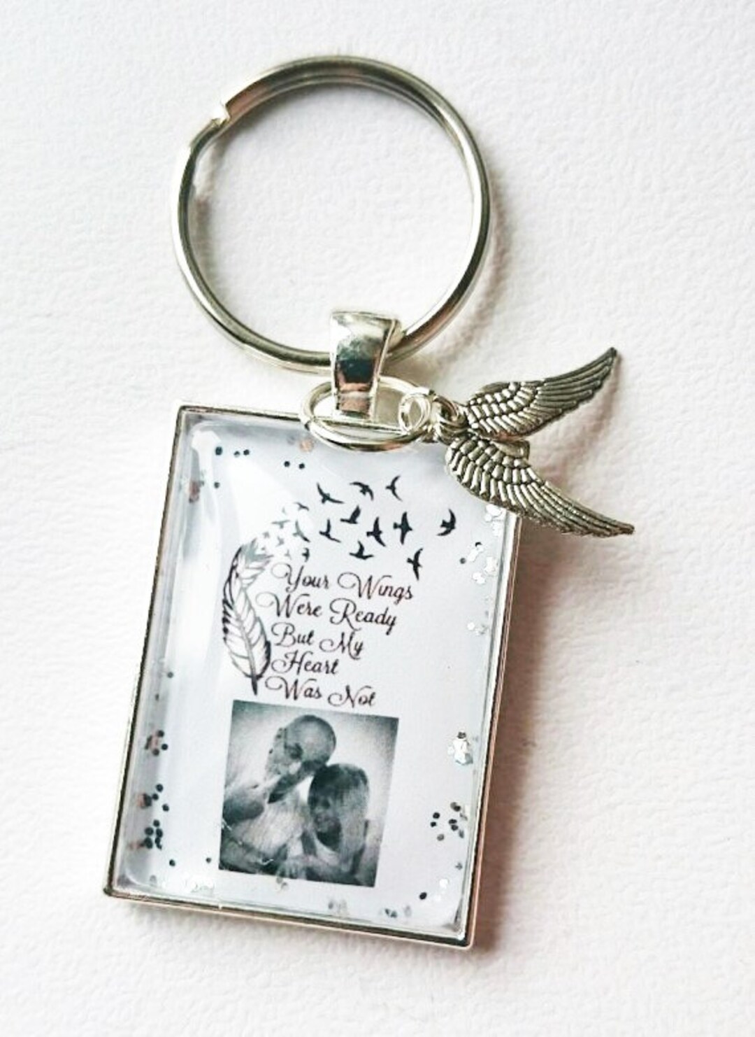 Remembrance Key Ring Your Wings Were Ready but My Heart Was - Etsy UK
