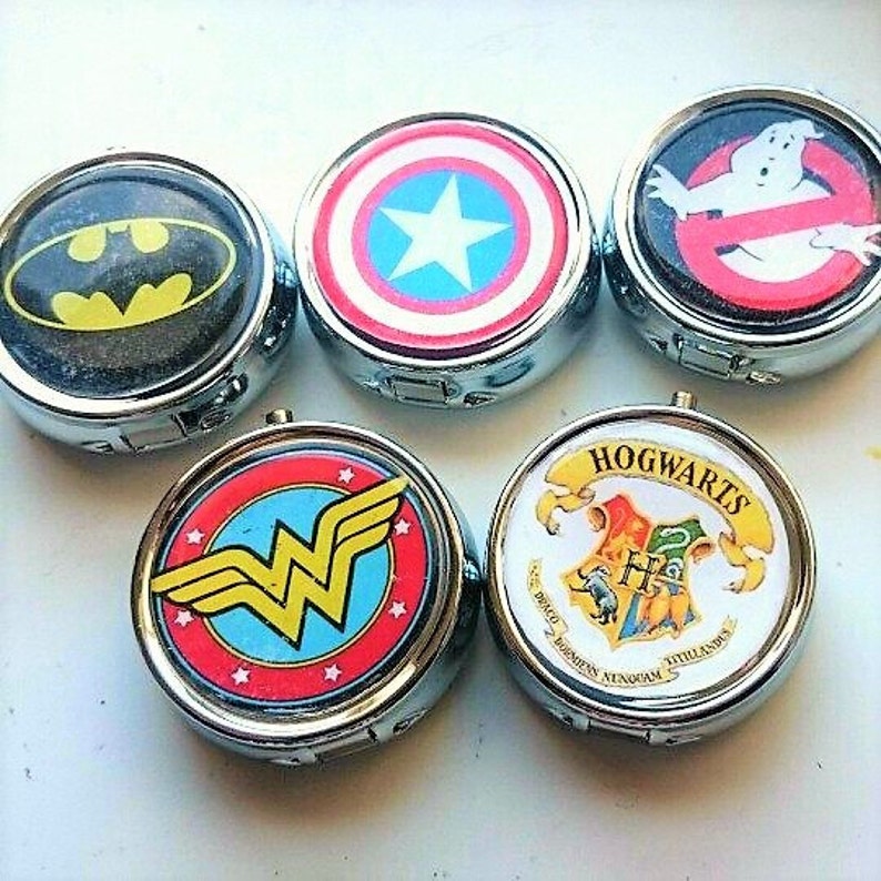 Geek Inspired Pill Box Personalized Pill Box Custom Pill - Etsy