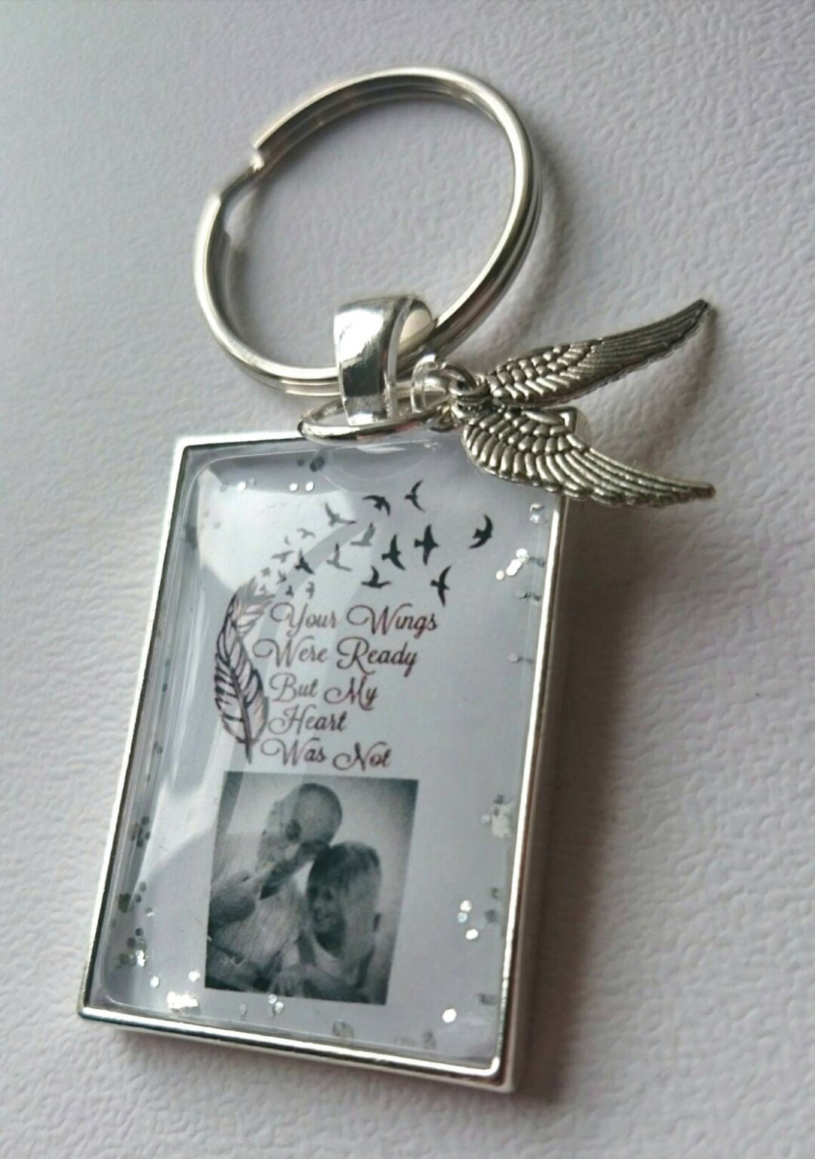 Remembrance Key Ring Your Wings Were Ready but My Heart Was - Etsy UK