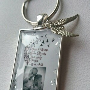 Remembrance Key Ring Your Wings Were Ready but My Heart Was - Etsy UK