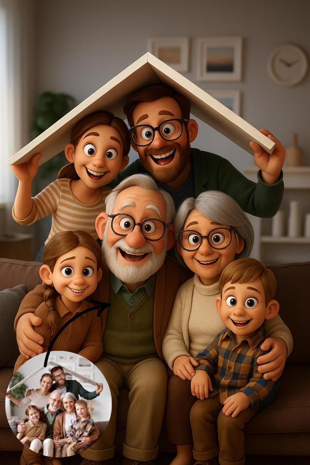 Custom Pixar-style Portrait | Personalized Digital Artwork of Couples ...