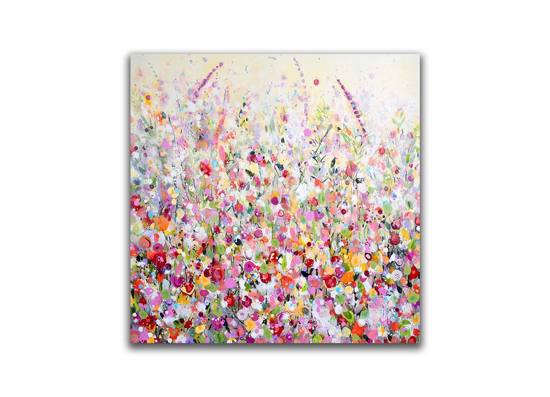 Floral Canvas Print, Large Floral Art Canvas Print, Wall Art, Flower ...