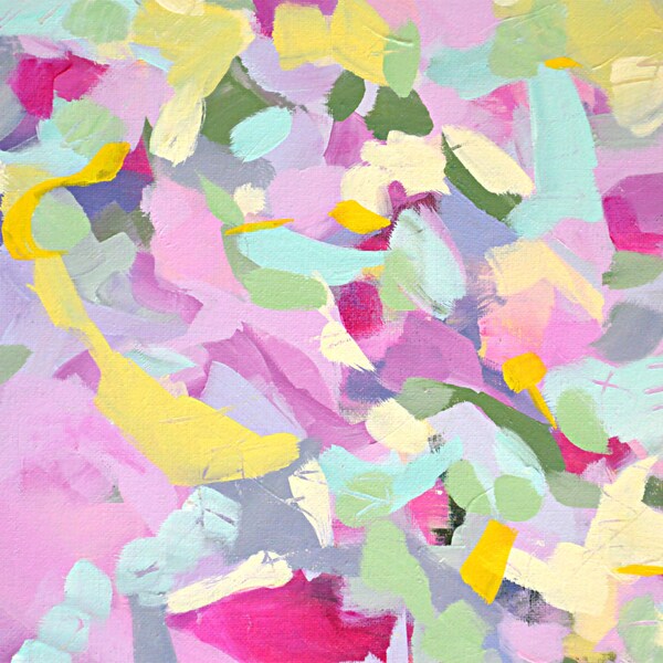 Pink Abstract - Etsy