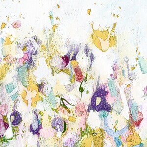 Large Abstract Floral Meadow Canvas Print Giclee Wall Art, Canvas Print ...