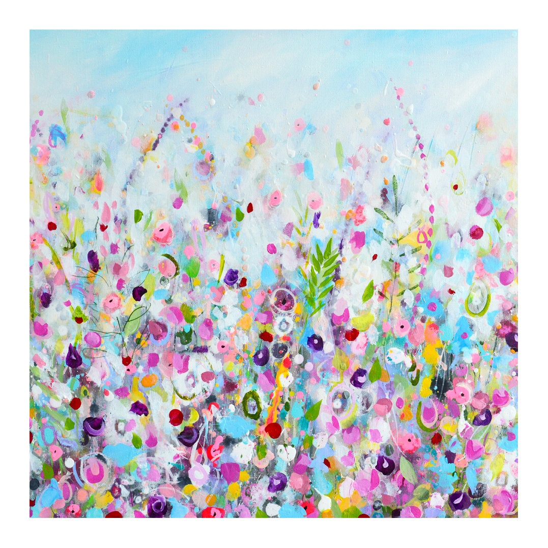 Floral Wall Art Meadow Art Print From Painting Art Print on | Etsy