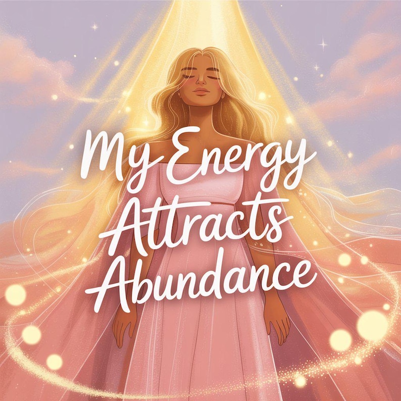 My Energy Attracts Abundance” Printable Wall Art – Law of Attraction ...