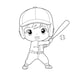 Chibi Kids Coloring Pages – 5 Kawaii Action Scenes (digital Download ...