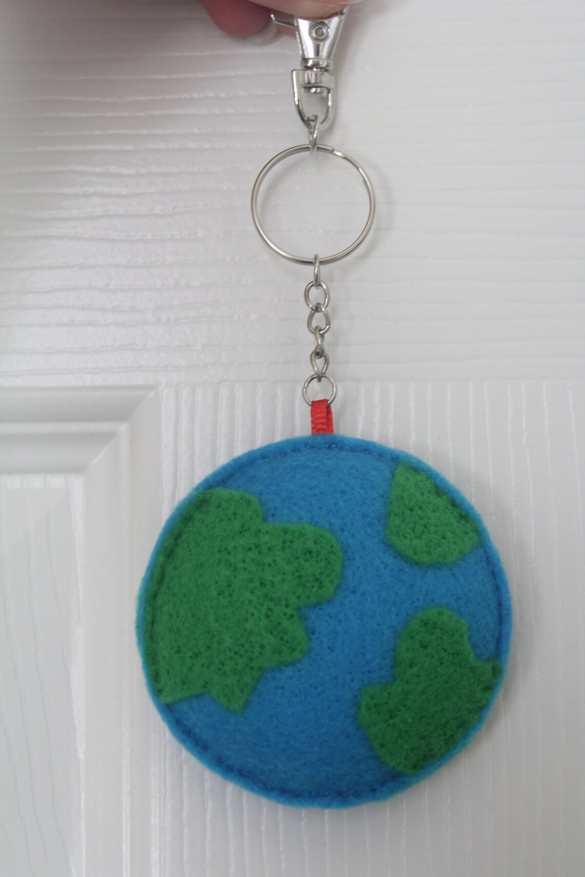 Felt Earth Key Chain Small and Cute Felt Keychains Felt - Etsy
