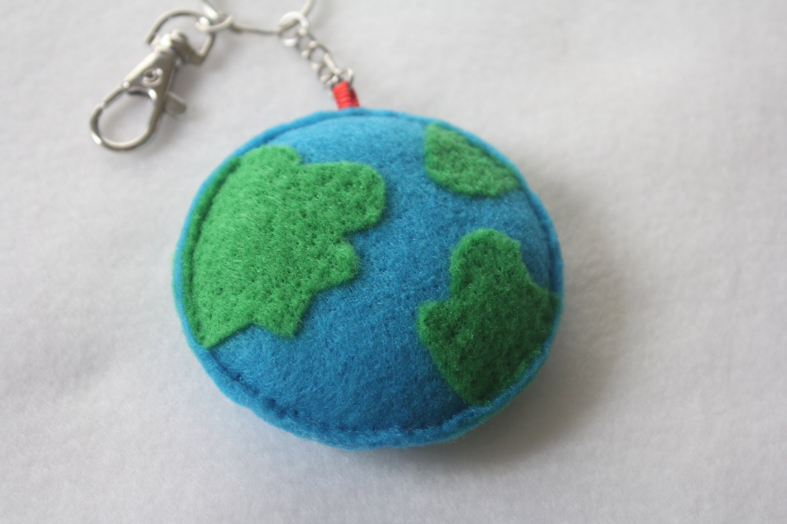 Felt Earth Key Chain Small and Cute Felt Keychains Felt - Etsy