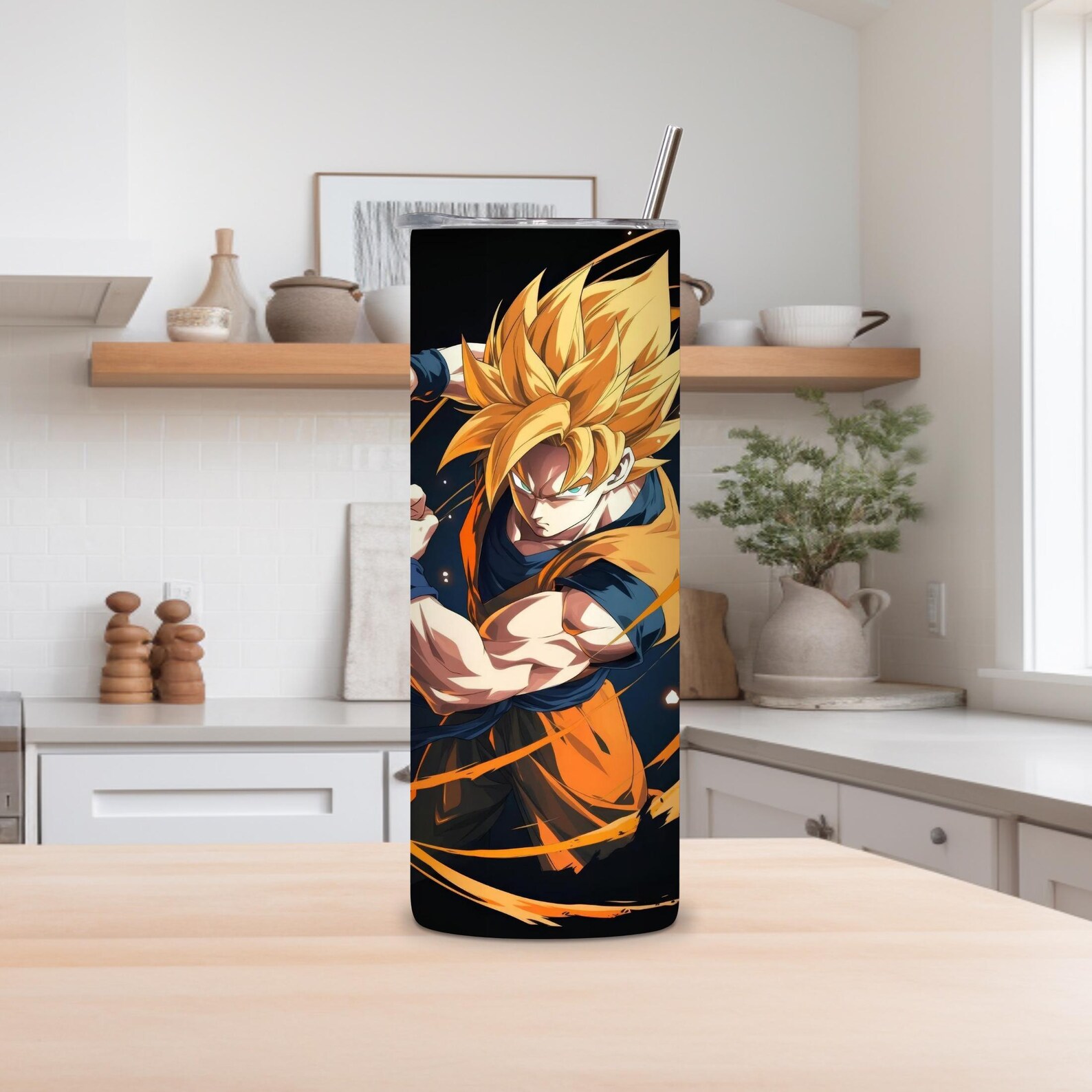 Goku Anime Tumbler Wrap | 20oz Skinny Sublimation PNG |transformation ...
