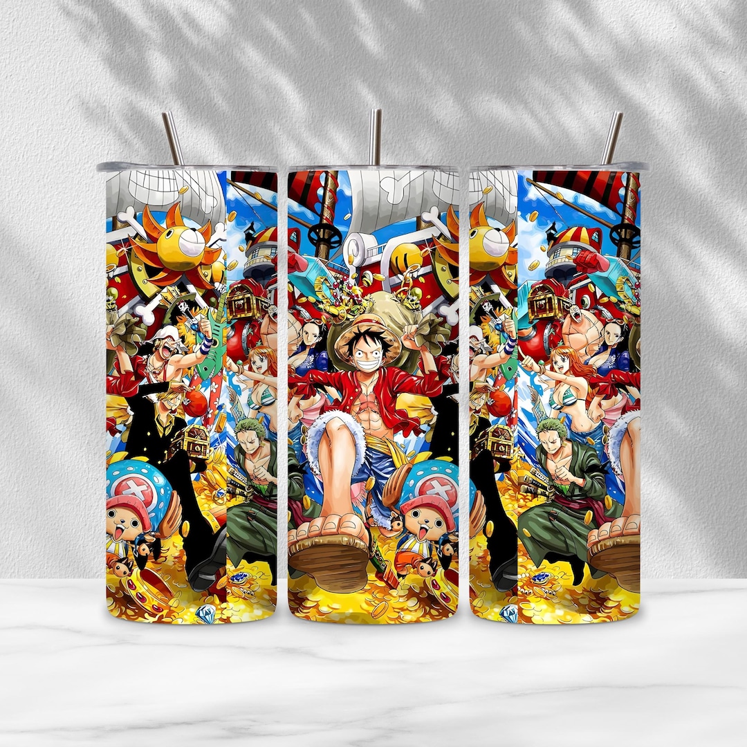 One Piece Tumbler Wrap | Anime Sublimation Skinny Cup PNG | Manga Otaku ...