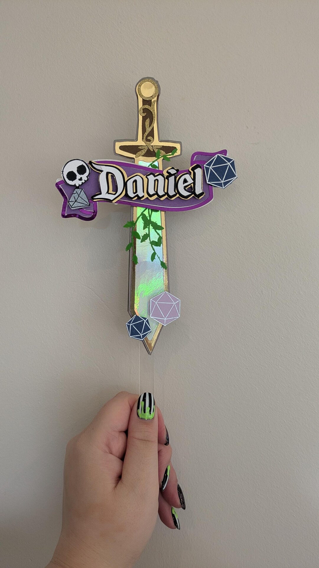 DND Dungeons and Dragons Themed Cake Topper - Any Name/age - Etsy