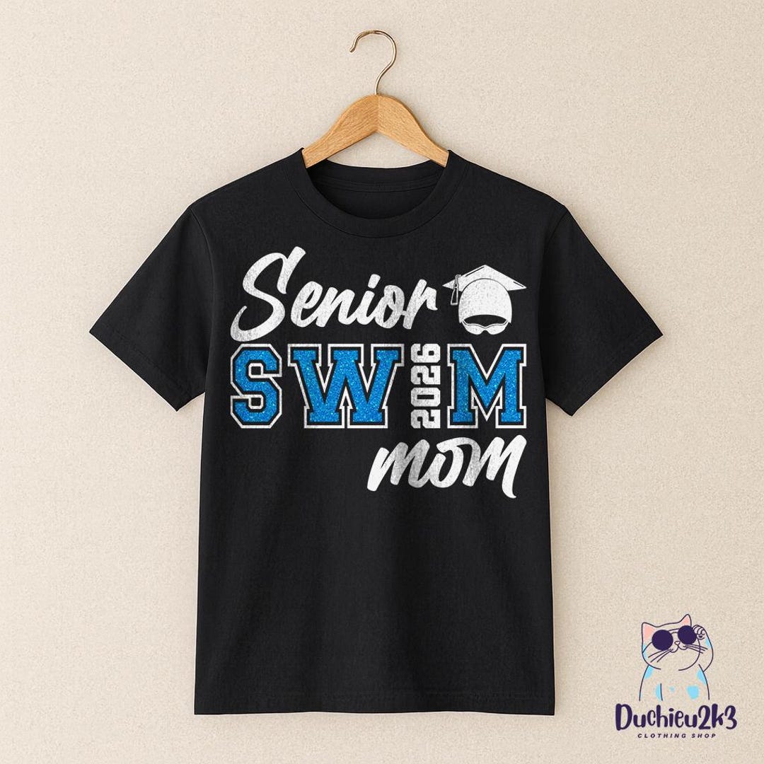 Senior Swim Mom Graduation Design, Custom Year Sports Graphic, Family ...