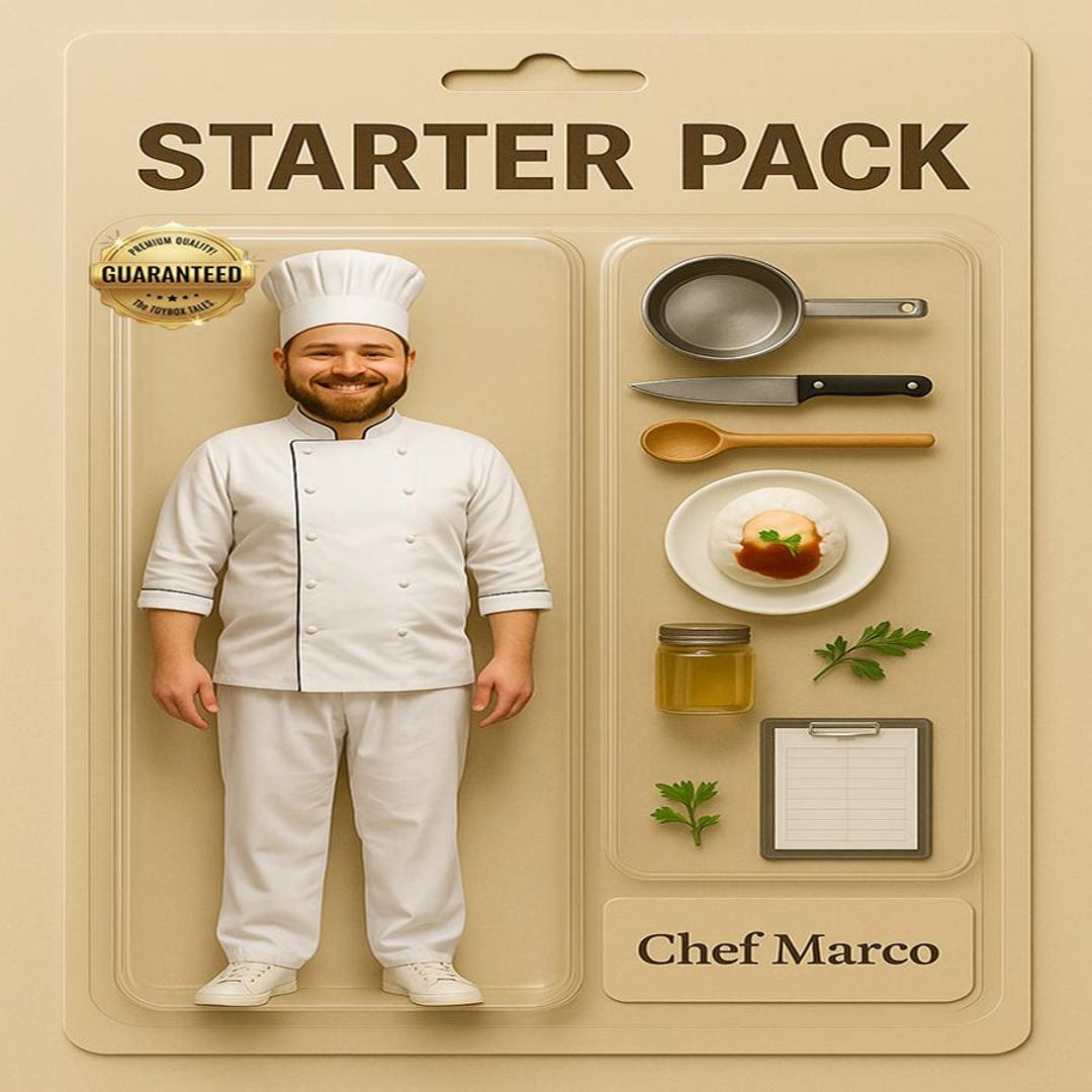 Custom Chef Action Figure, Toy Box Portrait, Cooking Lover Gift - Etsy UK