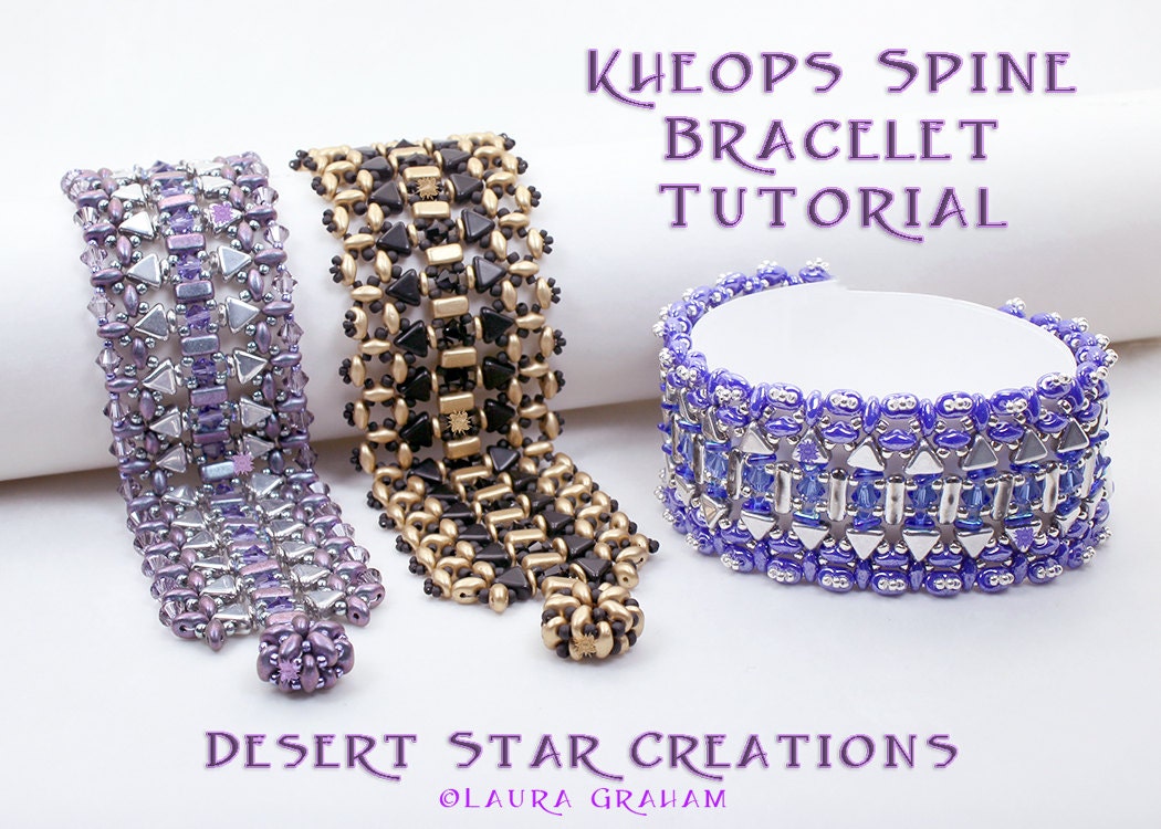 Kheop Triangle Superduo Stitched Cuff Tutorial, Kheops Par Puca ...