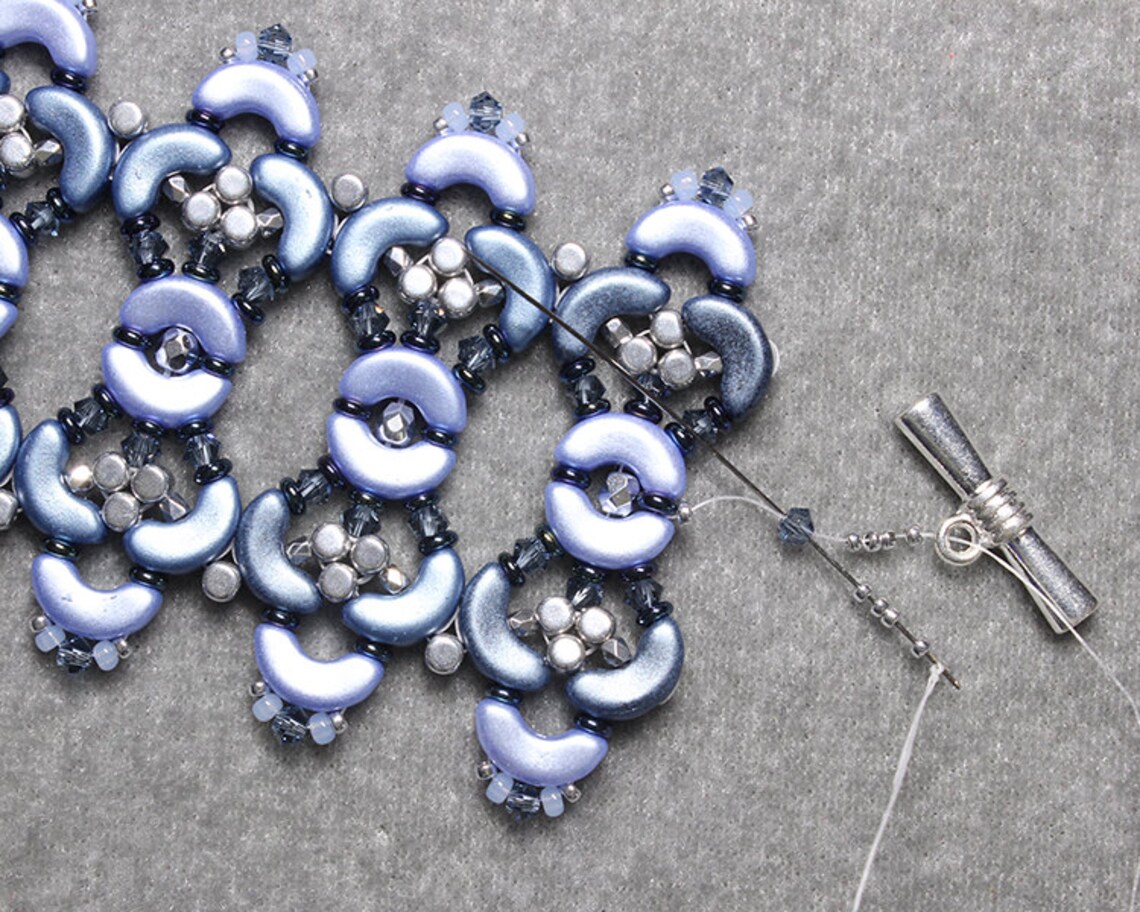 Dame Paisley Cuff Bracelet Tutorial Paisleyduo Bead Pattern | Etsy