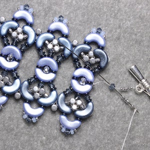 Dame Paisley Cuff Bracelet Tutorial, Paisleyduo Bead Pattern, Minos Par ...