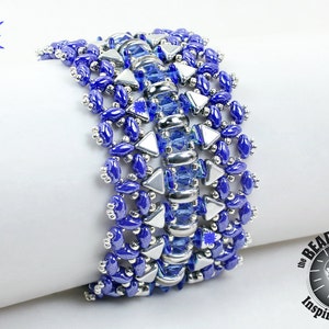 Kheop Triangle Superduo Stitched Cuff Tutorial, Kheops Par Puca ...