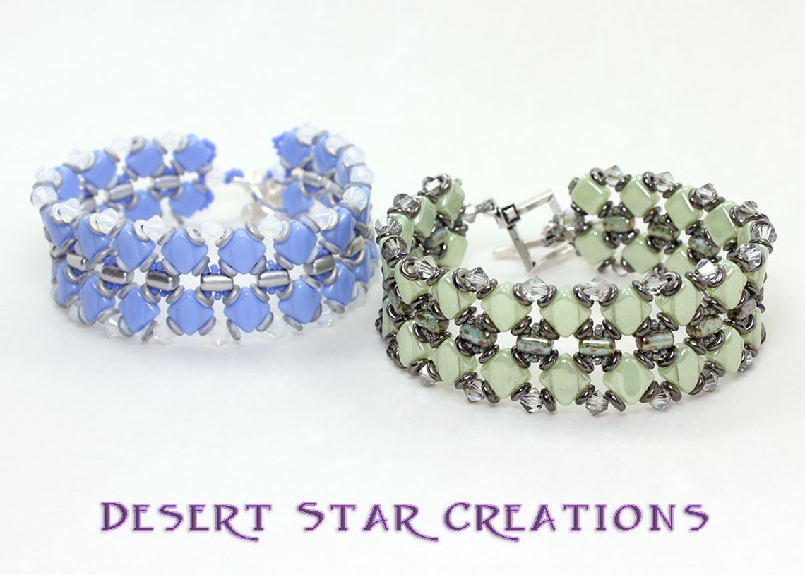 Silky V Neck and Silky Rulla Cuff Beading Tutorial Set, Two Hole ...