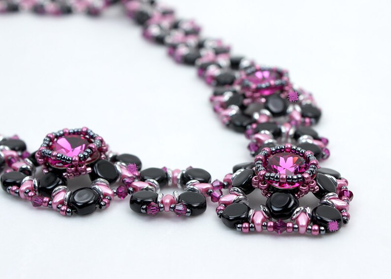 Queen Bee Honeycomb Necklace Tutorial, Two Hole Hex Bead, Miniduo ...