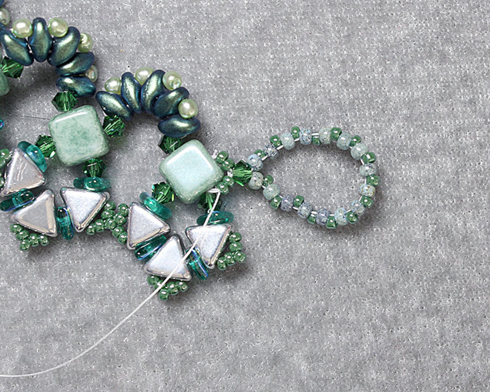 Silky Kheop Ruffle Collar Pattern, Superduo Beadweaving Necklace ...