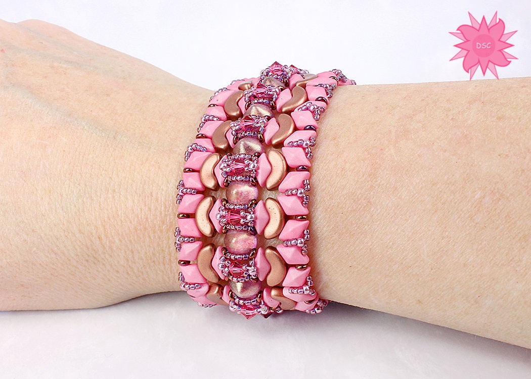 Paladin Cuff Bracelet Tutorial, Tipp, Arcos Par Puca, Diamonduo Bead ...