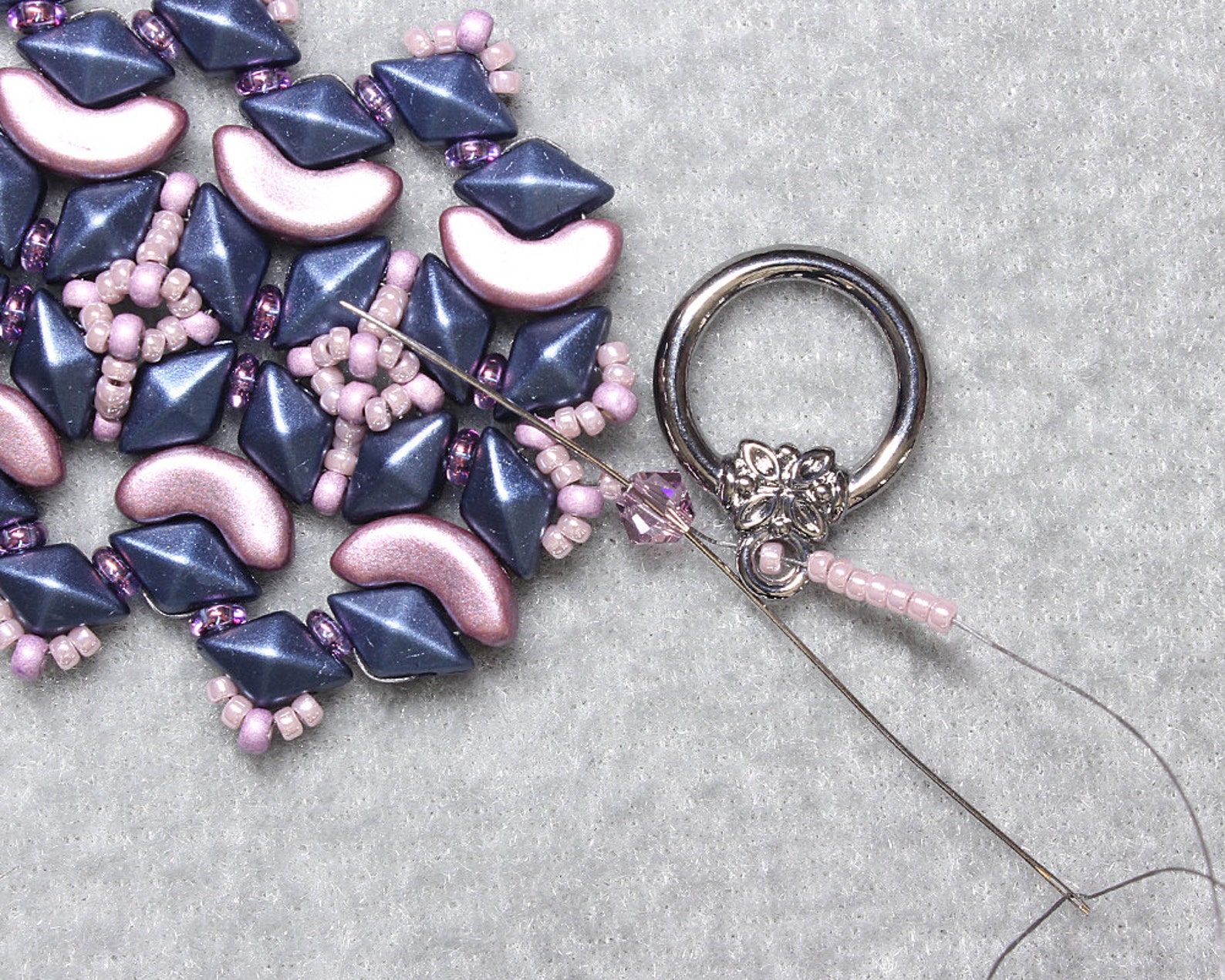 Knights Armor Collar Necklace Tutorial Two Hole Czech | Etsy