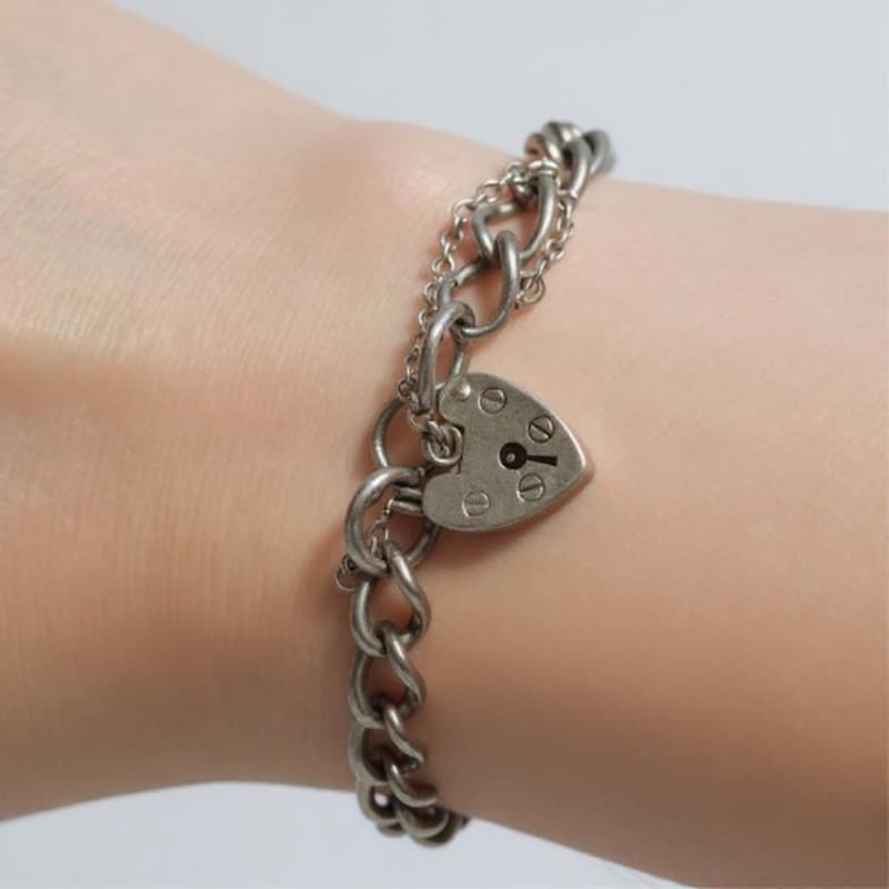 Hallmark Silver Padlock - Etsy UK