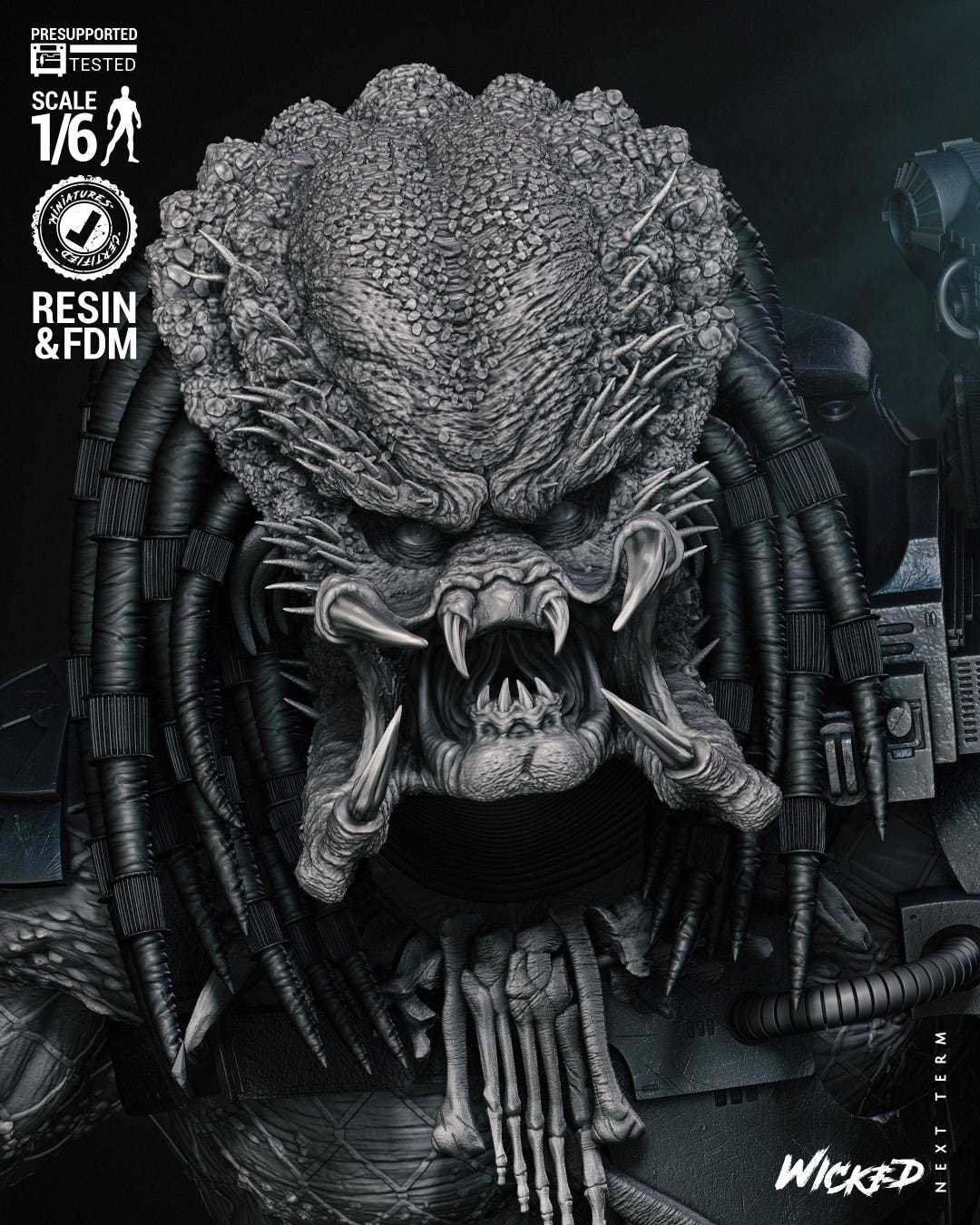 Predator Variant 3D Model Figure Wick3d - Etsy