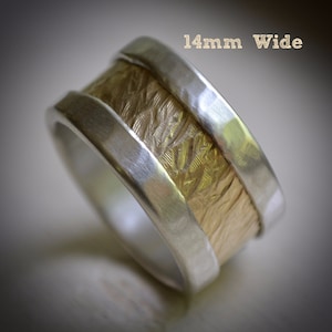 Rustic Wedding Ring Set Artisan Designed Handmade Fine - Etsy