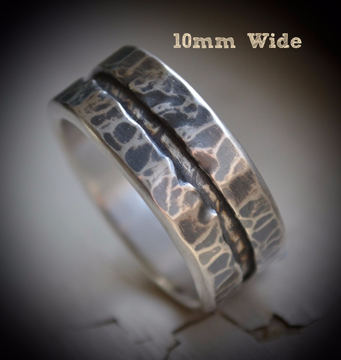Rustic Silver Wedding Rings Handmade Artisan Designed - Etsy