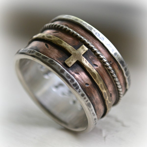 Mens Rustic Ring - Etsy