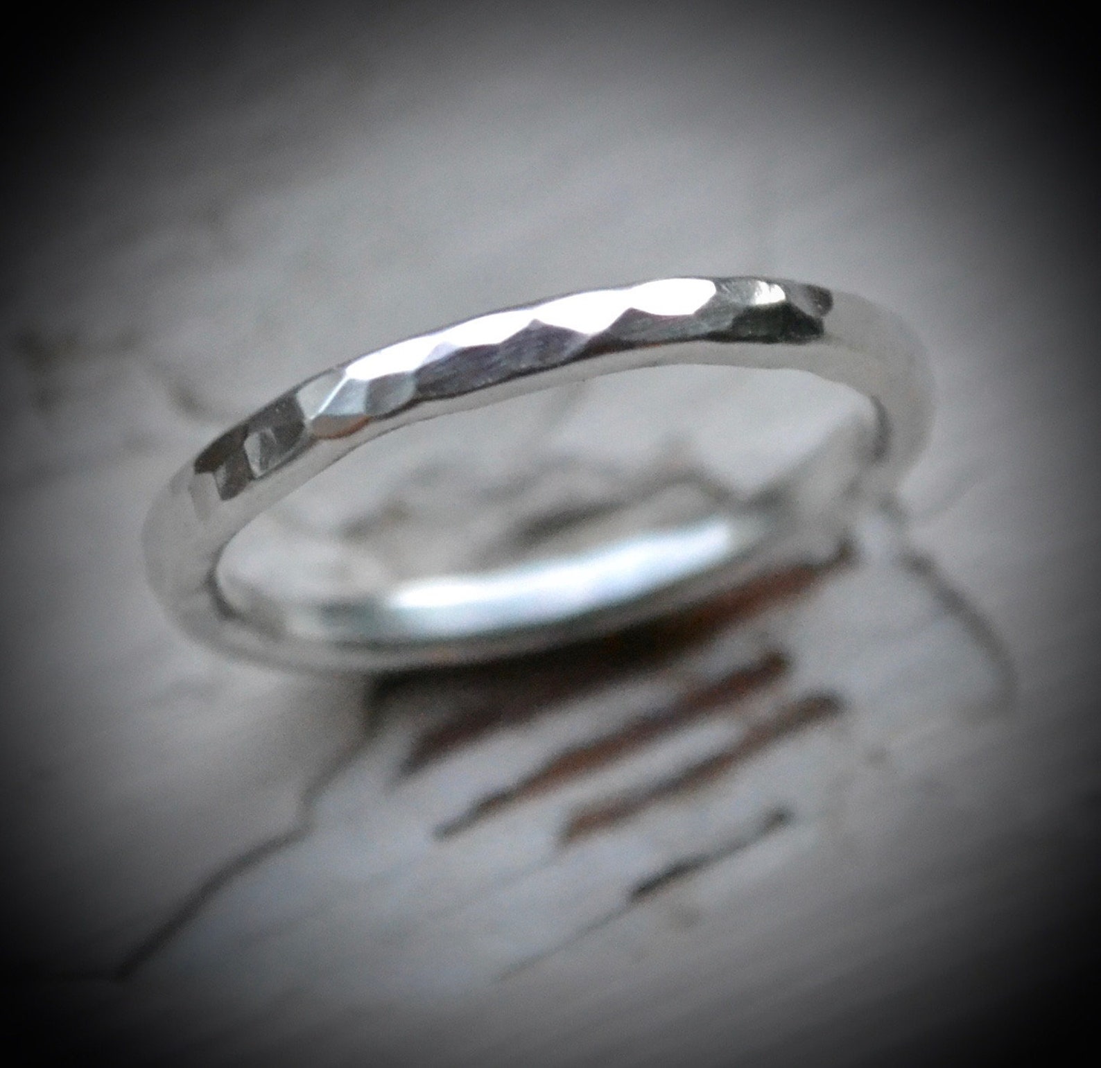 Womens Silver Wedding Band Handmade Artisan Designed - Etsy
