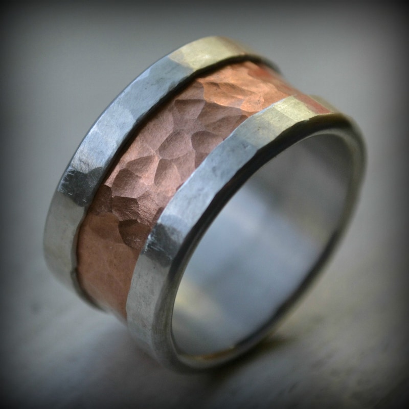Silver Copper Ring - Etsy