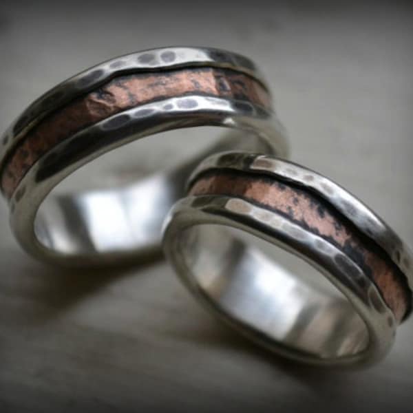 Rustic Wedding Band - Etsy
