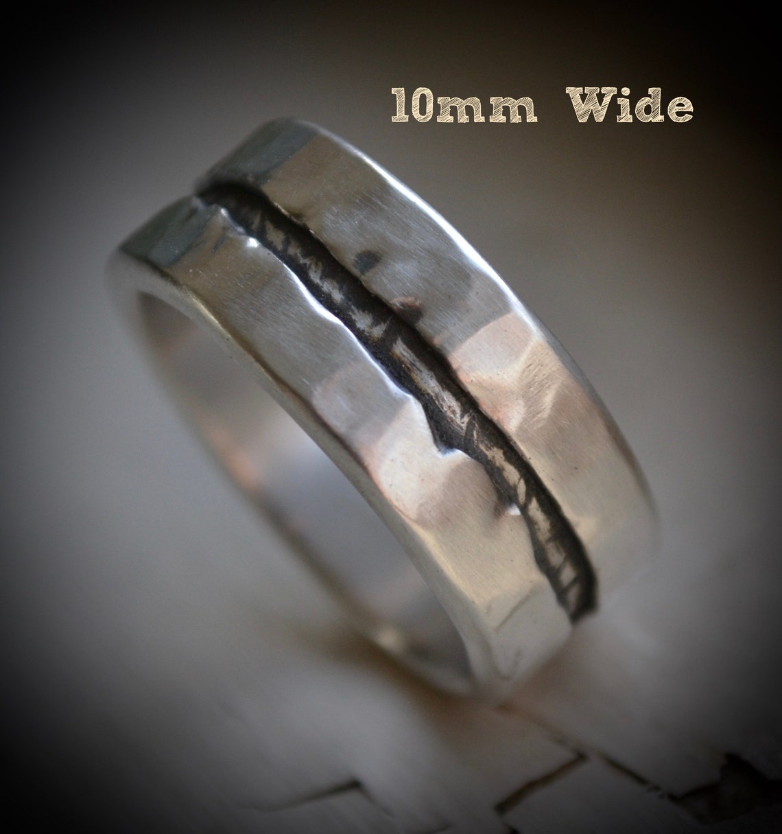 Rustic Wedding Ring Handmade Artisan Designed Oxidized - Etsy