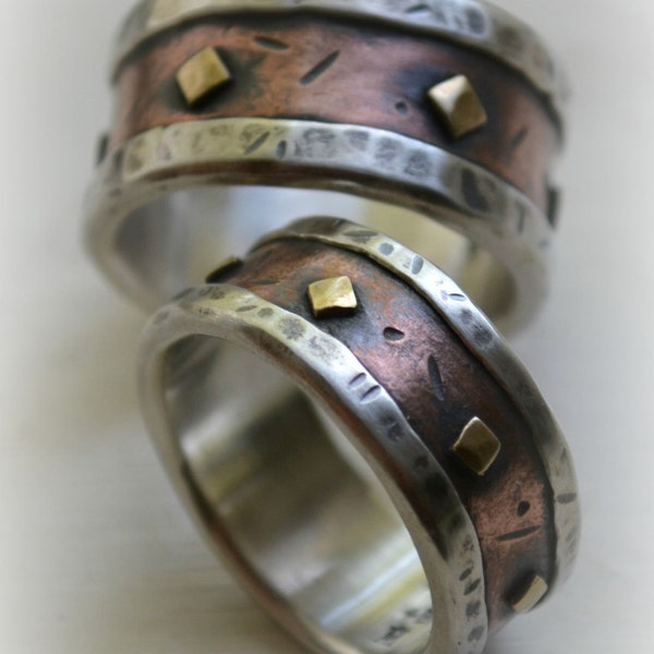 Rustic Silver Ring - Etsy