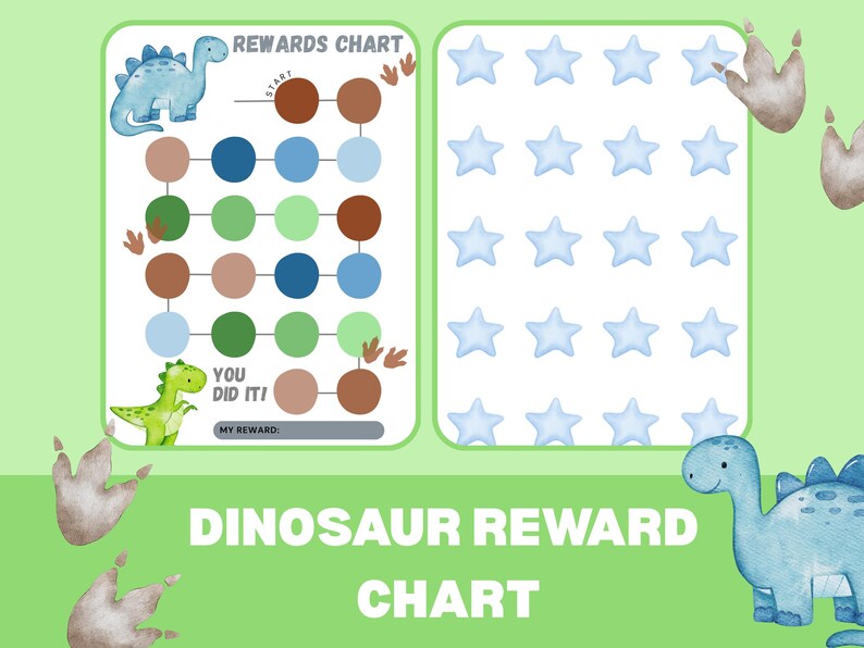 Printable Reward Chart for Kids Toddler Goal Chart Printable Kids ...