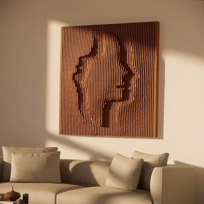 Parametric Wall Art Design | 3D Layered Wooden Wall Panel for CNC ...