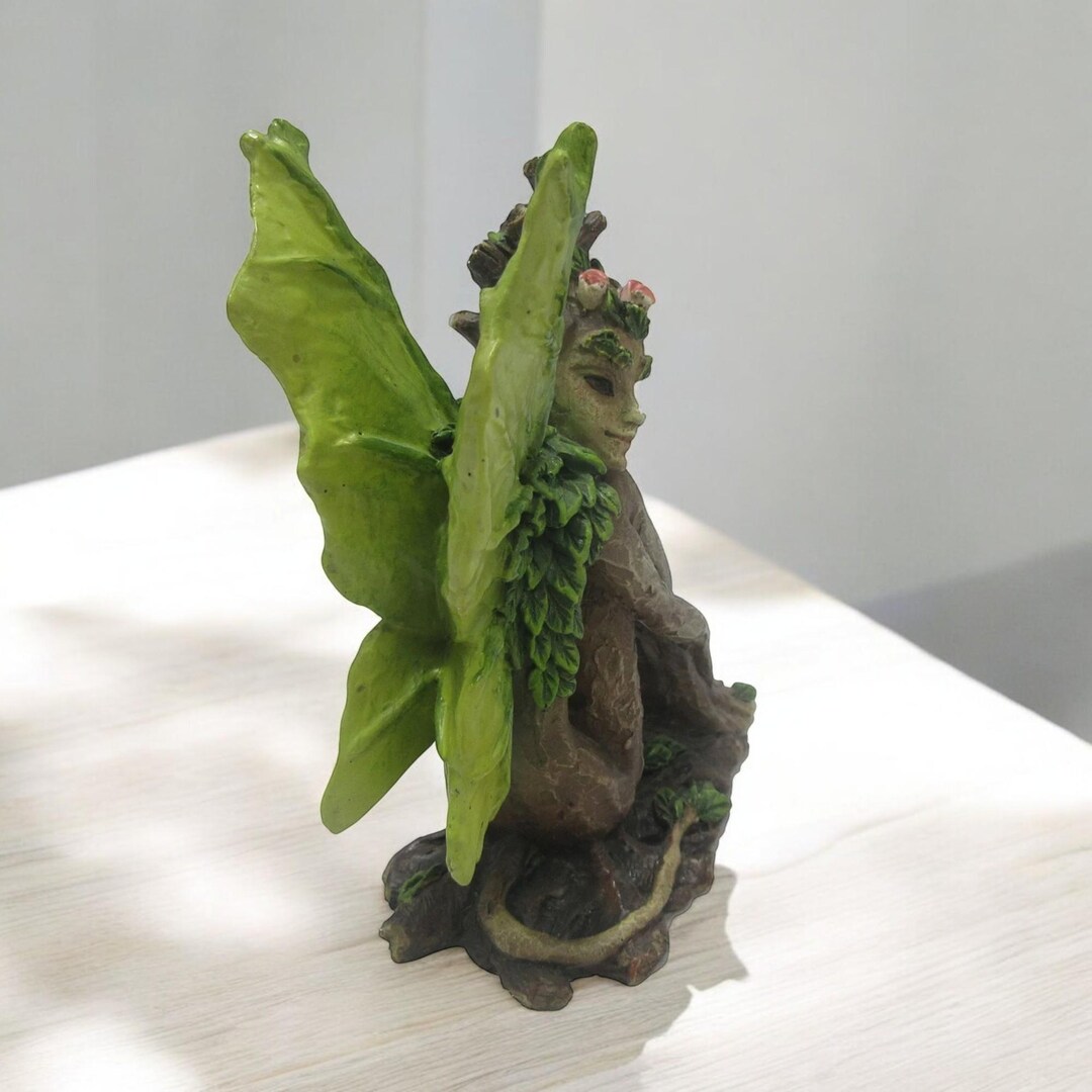 Fairy Tree Elf Figurine – Fantasy Dryad Garden Decor, Whimsical ...