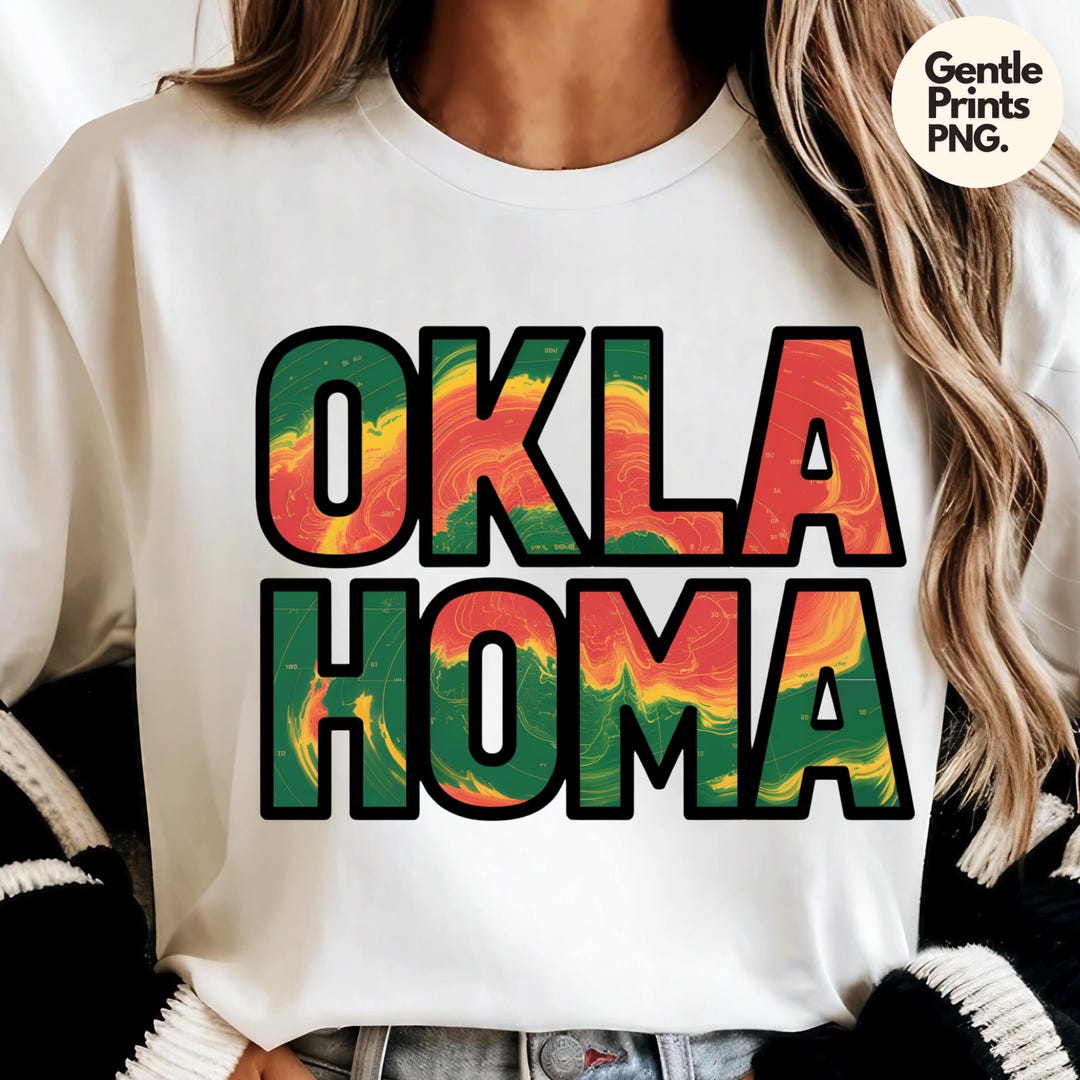 Oklahoma Weather Radar PNG, Weather Shirts, City Shirts, State Designs ...