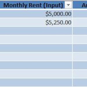 Commercial Lease Calculator Spreadsheet | Excel Tool for Brokers ...