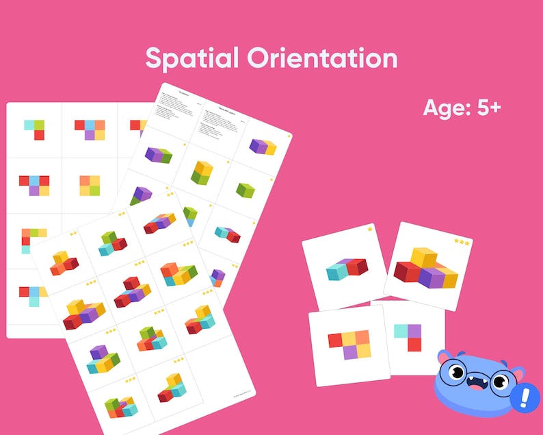 42 Printable 3d Orientation Cards | Preschool & Homeschool Learning ...