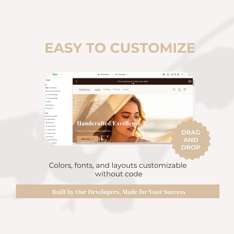 Shopify Artisan Theme – Handmade Store Mobile First Design, Craft ...