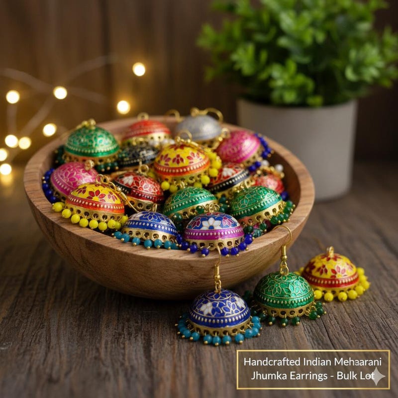 Large Jhumkas - Etsy