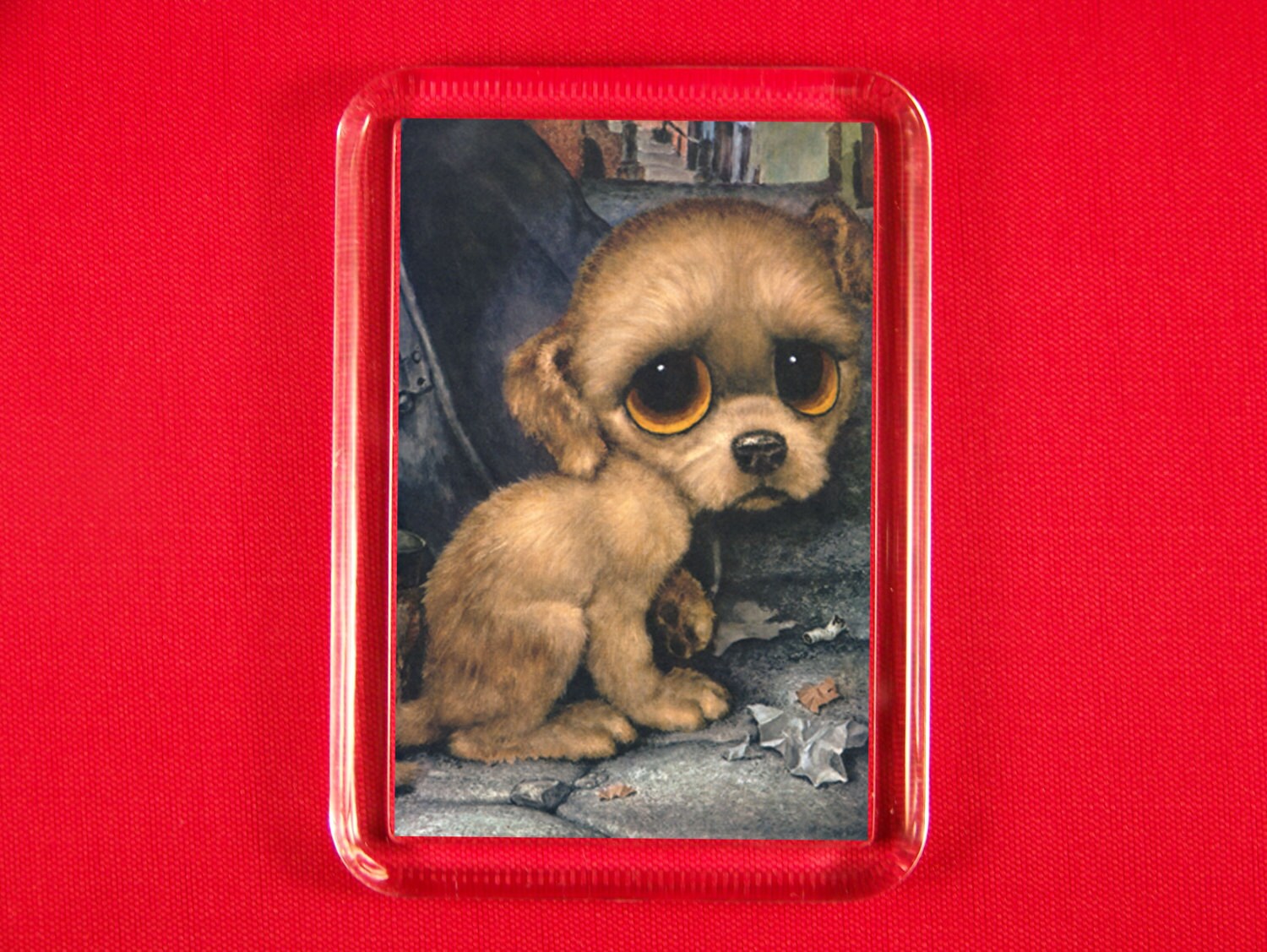 Fridge Magnets Set of 4 Adorable Gig Keane Big Sad Eye Pity Puppy ...