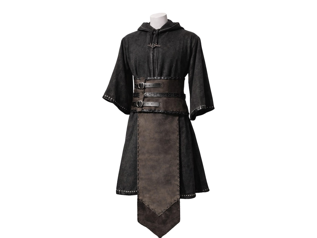 Shadow Warden Hooded Medieval Coat Outfit - Etsy