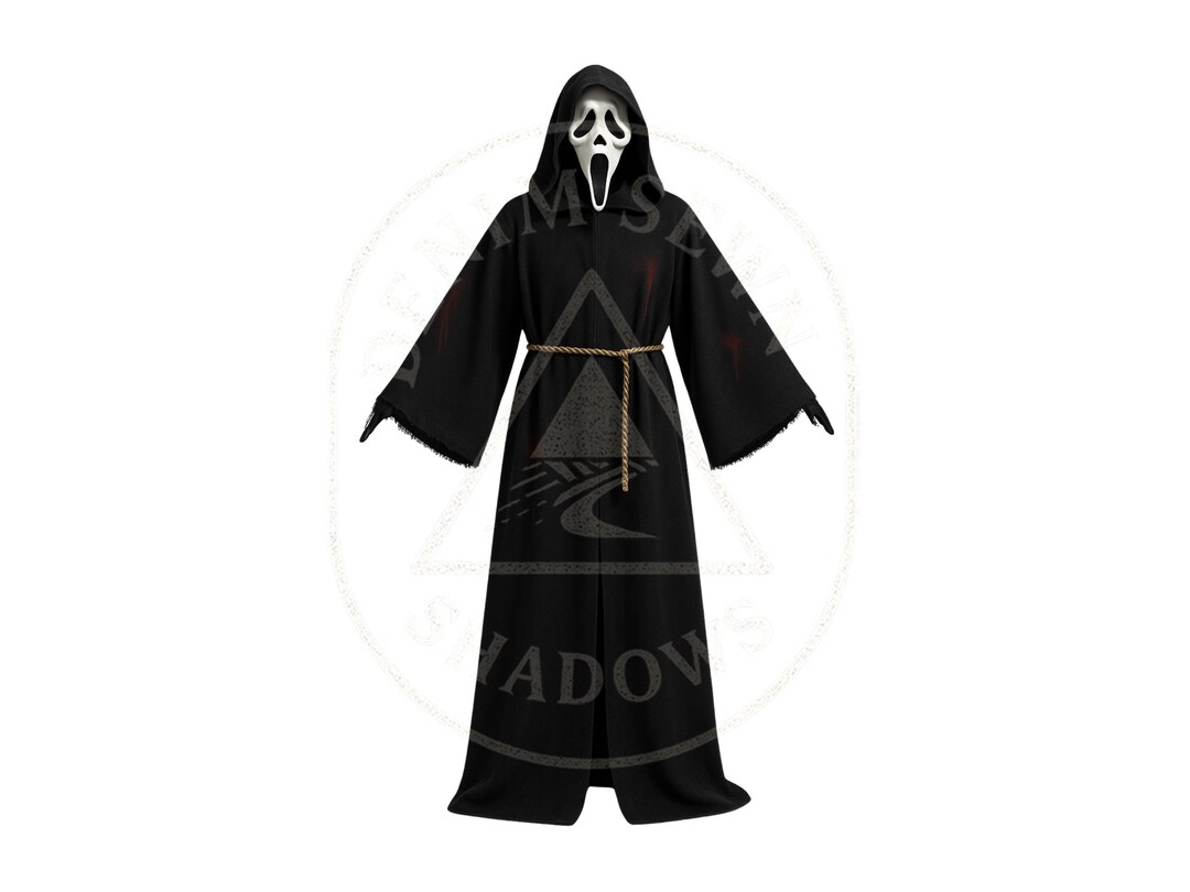 Dark Ritual Wool Cloak Hooded Witch Robe With Frayed Sleeves | Gothic ...